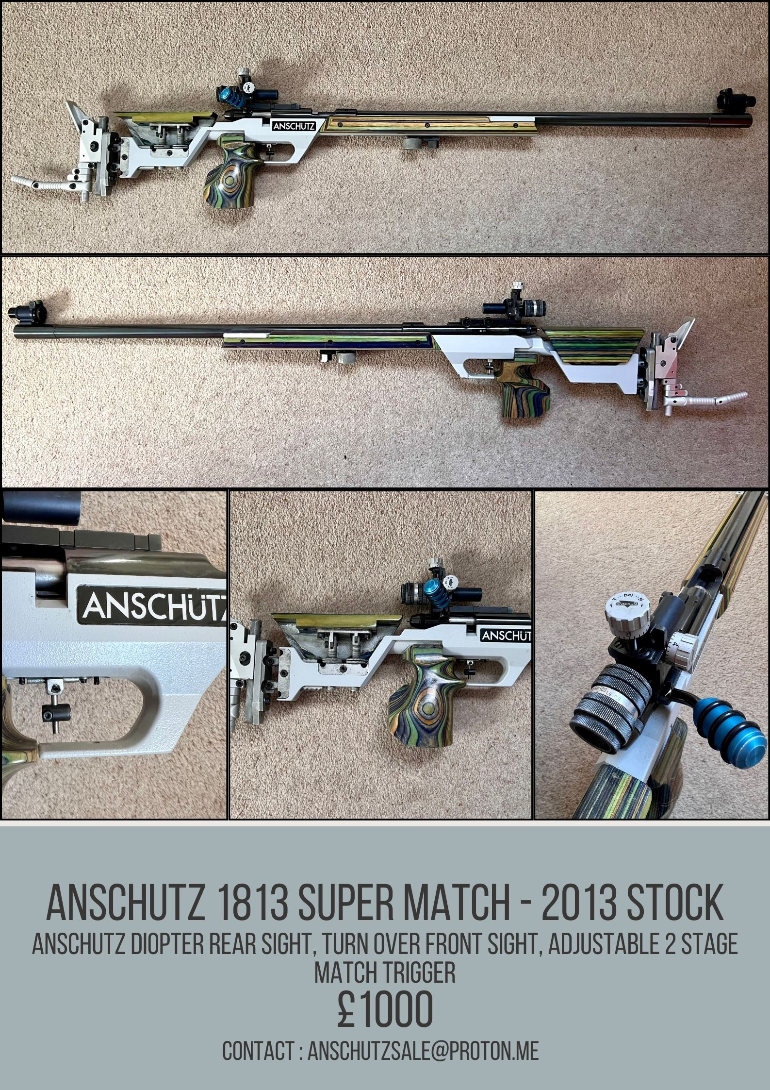 For Sale – Anschutz 1813 Super Match – Yorkshire Small-Bore Rifle ...